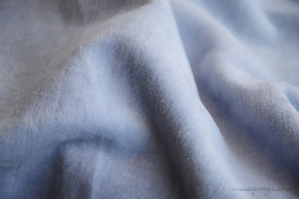 Organic Cotton Velvet Fabric - VINTAGE MEMORIES ( Powder Blue ...