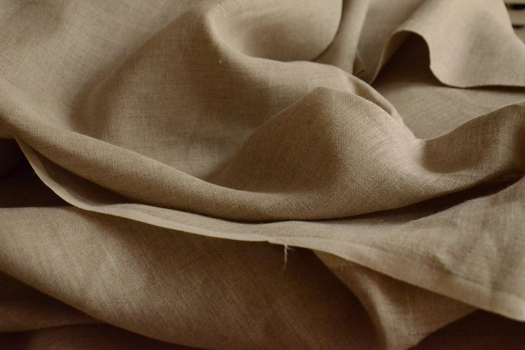 Handwoven Organic Linen Fabric ( Linen 40L, Unbleached Dyeable ...
